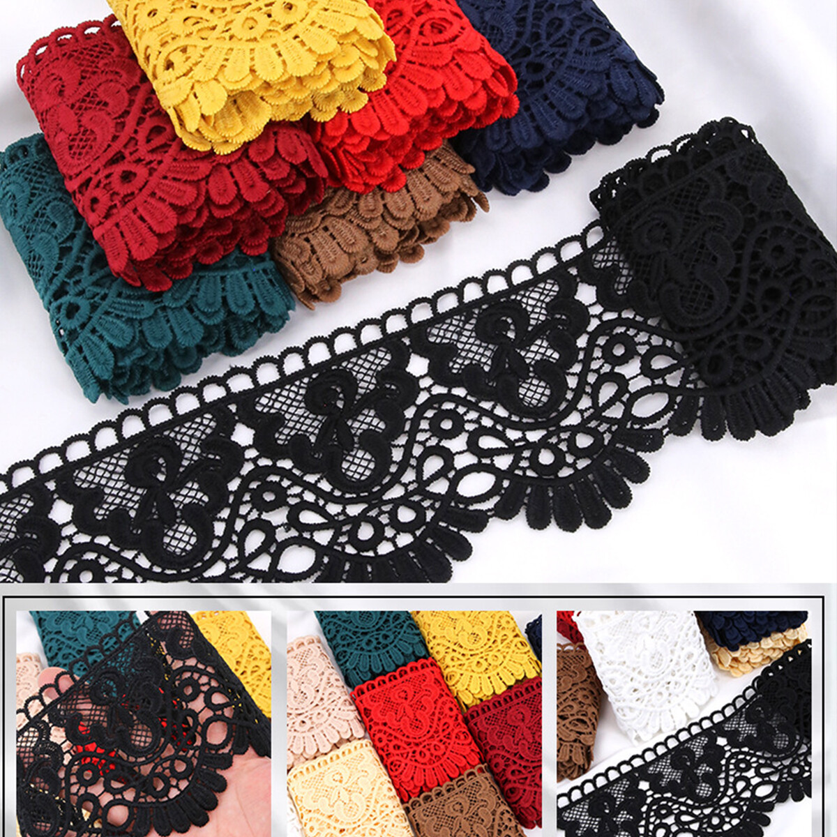 Black Lace Ribbon Trim