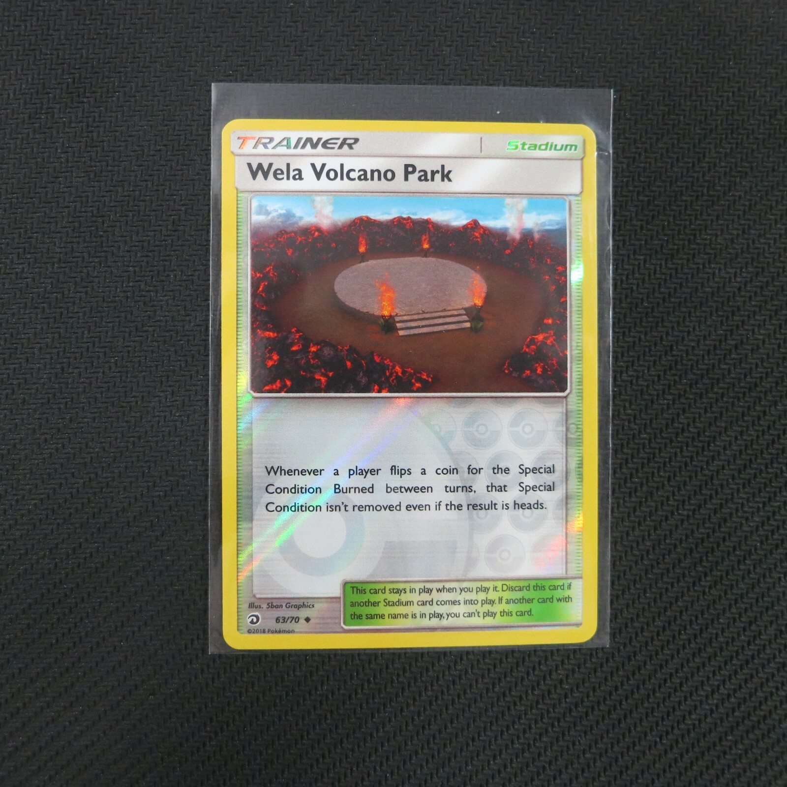 Wela Volcano Park 63/70 Reverse Holo Dragon Majesty Pokemon TCG Card | eBay