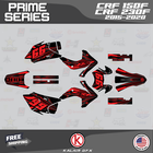 Graphics Kit for HONDA CRF150F CRF230F (2015-2020) Prime - Red Shift | eBay