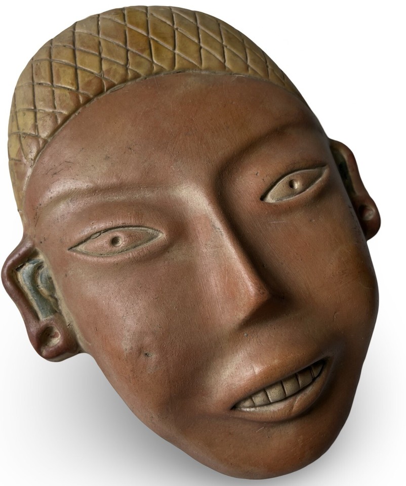 Indigenous Pre-Columbian REPROD AUT INAH Terracotta Mask N. 134 Mexico ...