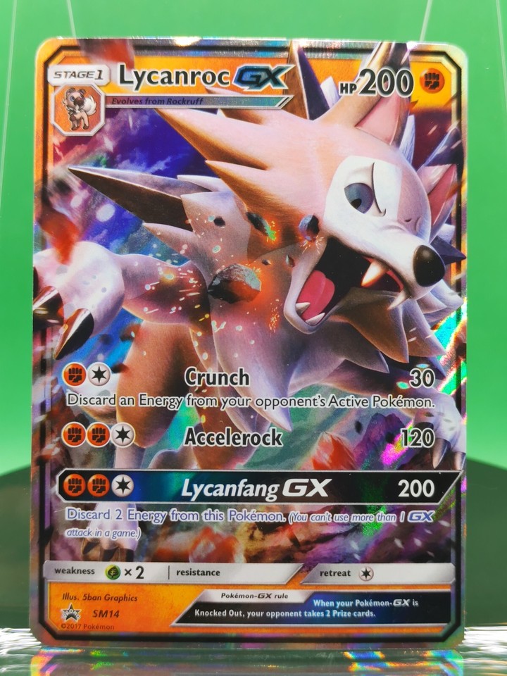 Lycanroc GX SM14 Lycanroc-GX Box SM Black Star Promo 2017 English Pokemon TCG | eBay