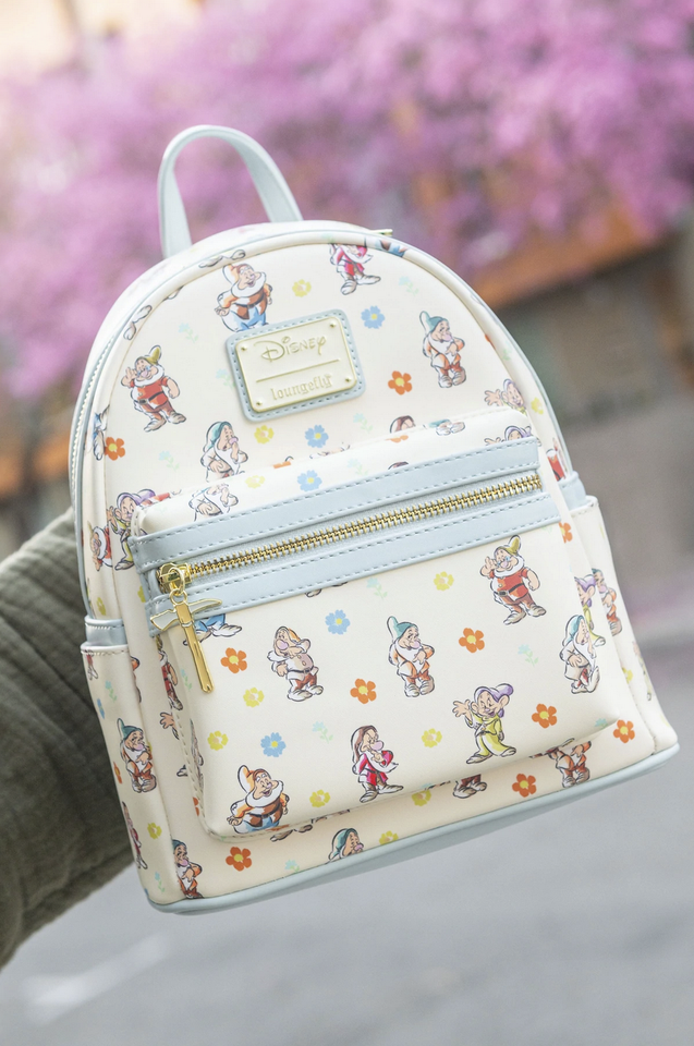 Loungefly Disney Snow White and the Seven Dwarfs Floral Backpack ...