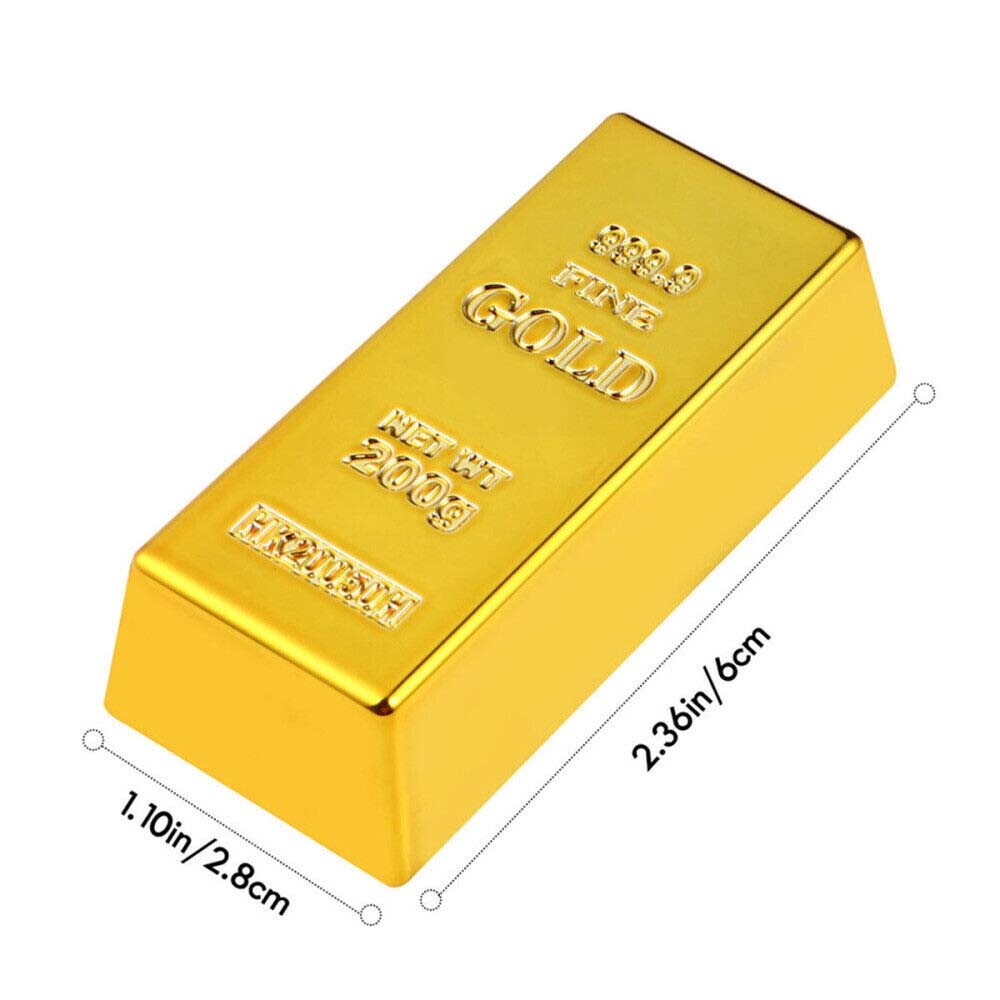 6Pcs Gold Bars Fake Gold Bar Gold Bullion Door Stopper Gold Bar Door ...