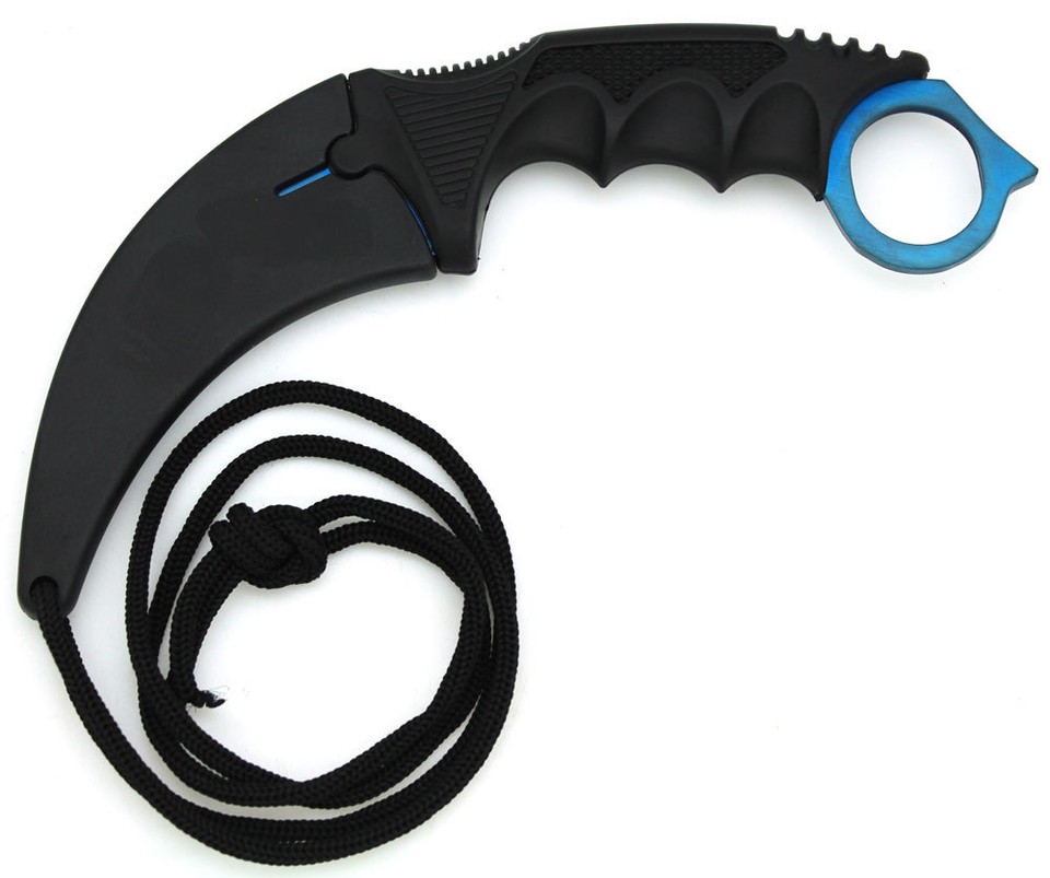 Snake Eye Tactical Blue Triple Set - Karambit / Mini Huntsman / Folding ...