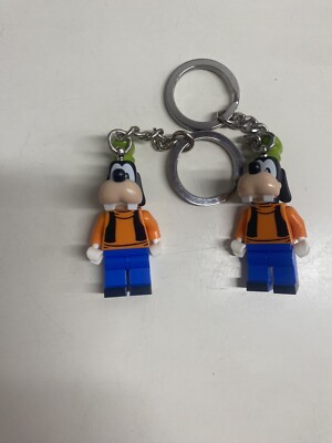Lego Disney Mickey Mouse & Friends Goofy Keychain Keyring x2 | eBay ...