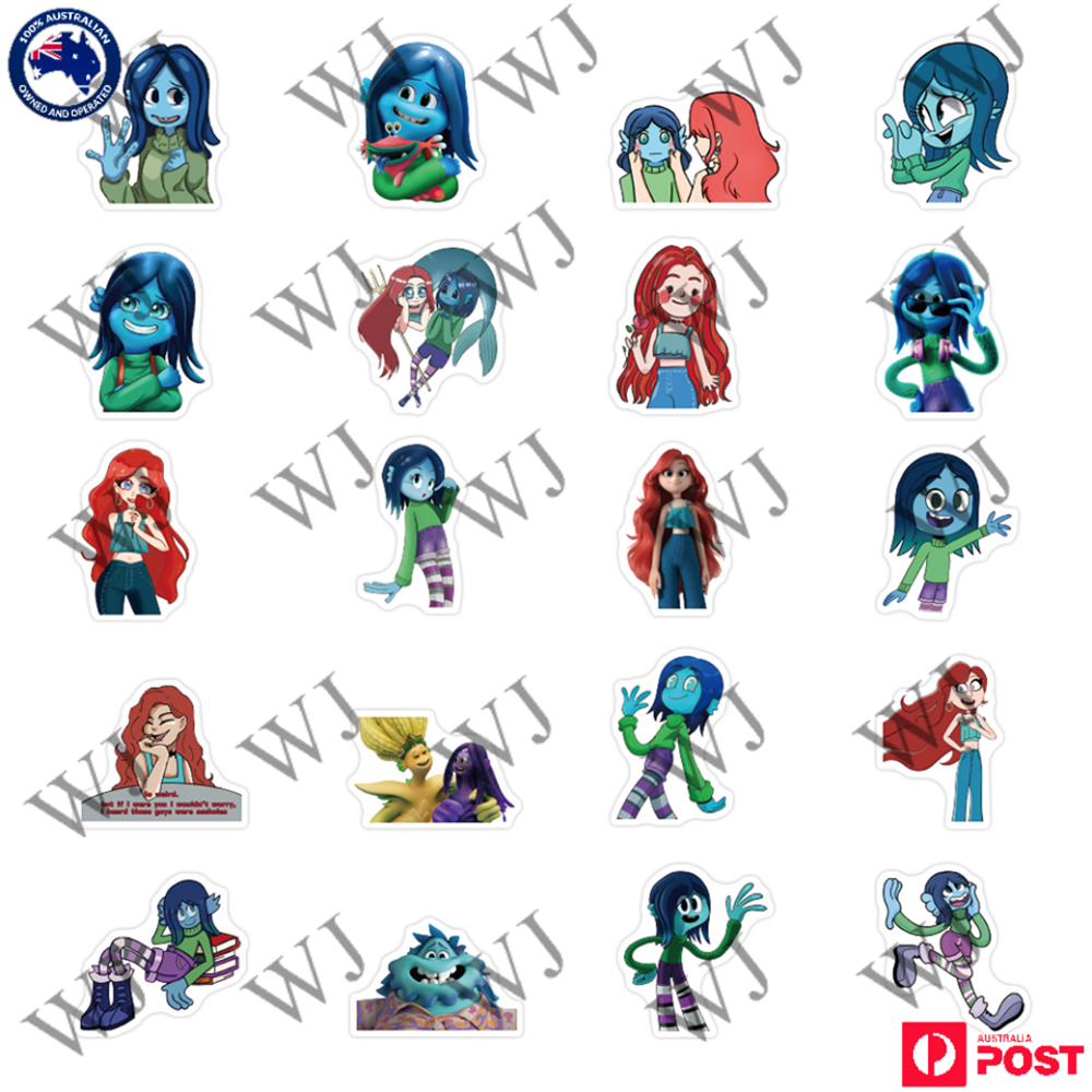 50pcs Ruby Gillman Teenage Kraken Cartoon Movie Stickers Decal ...