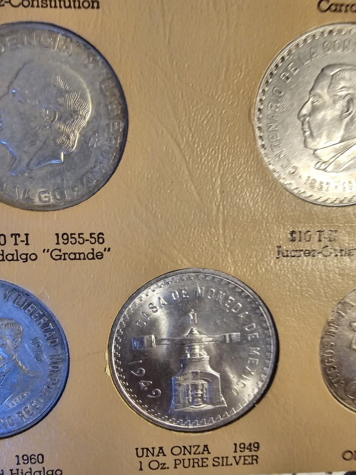 99% Complete Mexico Type Set Dansco #7220 (67 Coins) including ...