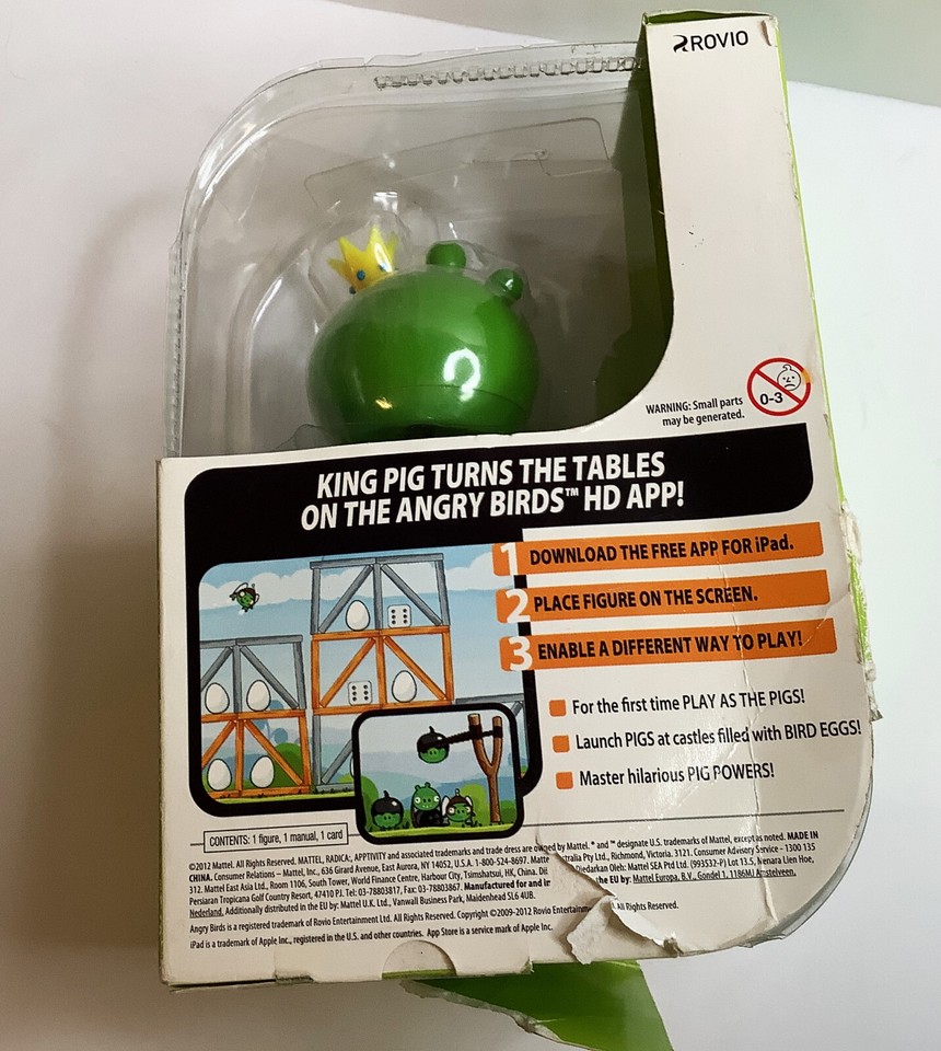 Angry Birds King Pig Magic Ipad Apptivity App Game Launch Rovio Mattel ...