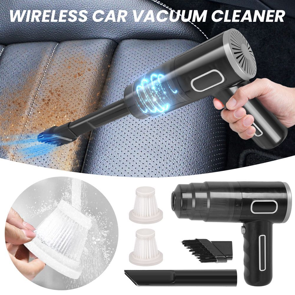 Wireless Vacuum Cleaner Car Handheld Vaccum Mini Power Suction Usb