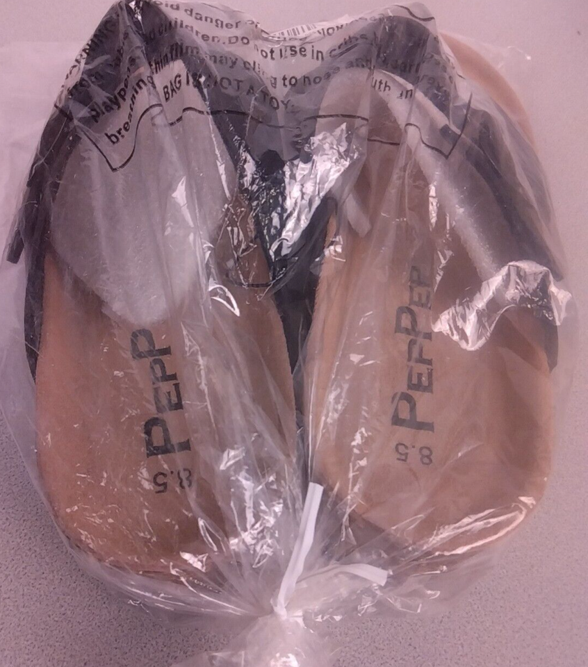 Pep Pep Ladies Slip On Black Cork Bottom Slides Size 8.5 - New. (B100 ...