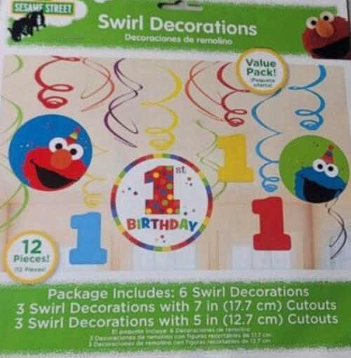 Elmo 1st Birthday Decoration