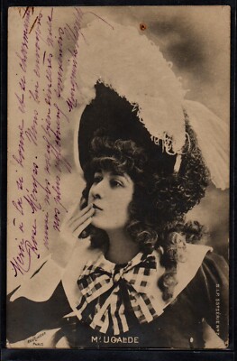 BG037 ARTIST STAGE STAR UGALDE FEATHER HAT Tinted PHOTO pc REUTLINGER ...