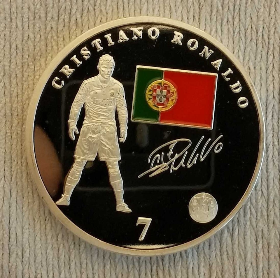 Ronaldo Silver Coin Real Madrid Autograph World Cup 2026 CR7 Portugal ...