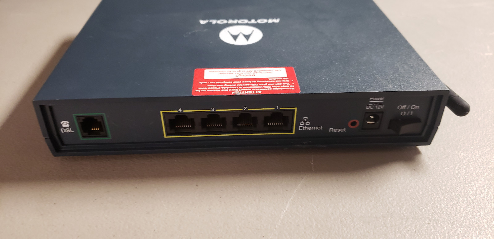 Motorola DSL Ethernet/Wireless Router GZ 53347 4 port router | eBay