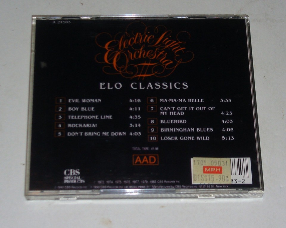 Electric Light Orchestra ELO Classics CD | eBay