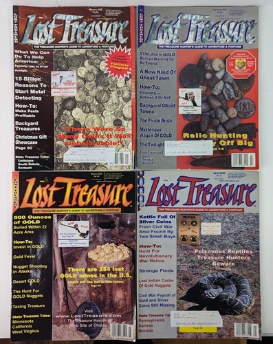LOST TREASURE Magazines Years: 2007 - 2018 Metal Detector Gold ...