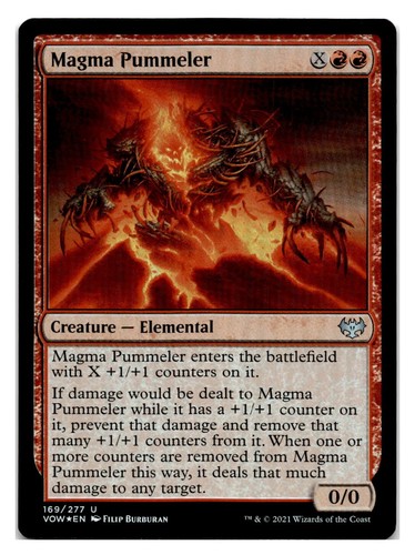 FOIL MTG Magic the Gathering Magma Pummeler 169/277 LP | eBay