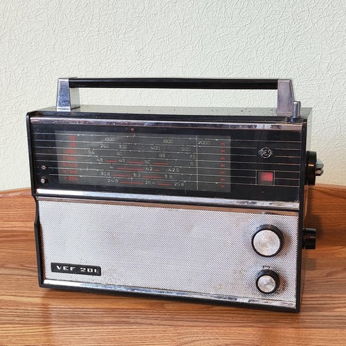 VEF-201 B Vintage 1969 Soviet Latvian Russian Radio Receiver USSR ВЭФ ...