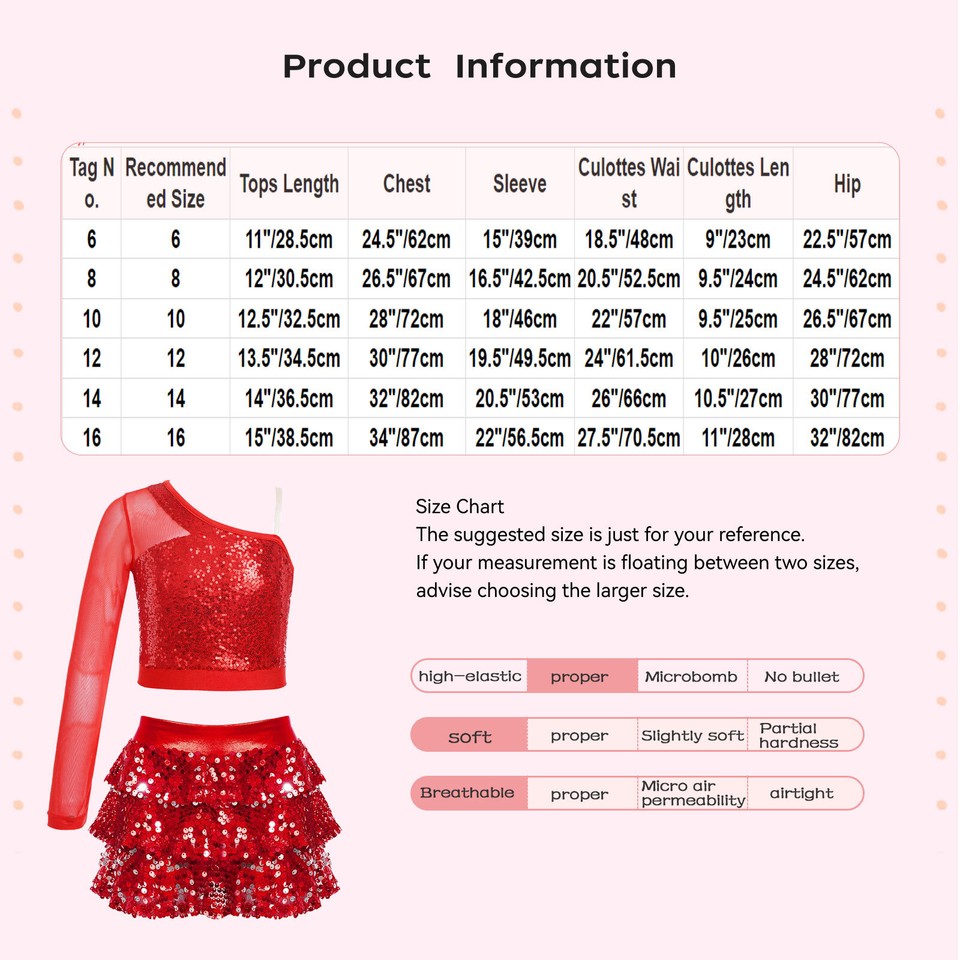 Girls Hip Hop Jazz Dance Clothes Set 2-Piece Sparkle Crop Tops with ...