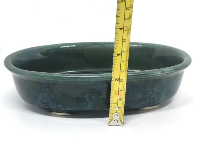 Hull USA F58 Pottery Deep Green Collectible Bowl Planter Pot 8 1/2 x 2 ...
