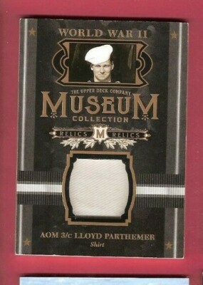 WWII AOM 3/C LLOYD PARTHEMER RELIC CARD GOODWIN CHAMPIONS MUSEUM ...