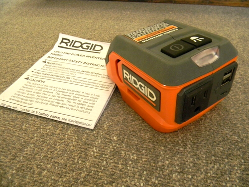NEW Genuine RIDGID 18Volt 18V 175-Watt Power Inverter (Tool Only ...