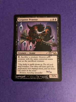 MTG Magic Sanguine Praetor Signed Artist Proof x1 Guildpact rk post | eBay