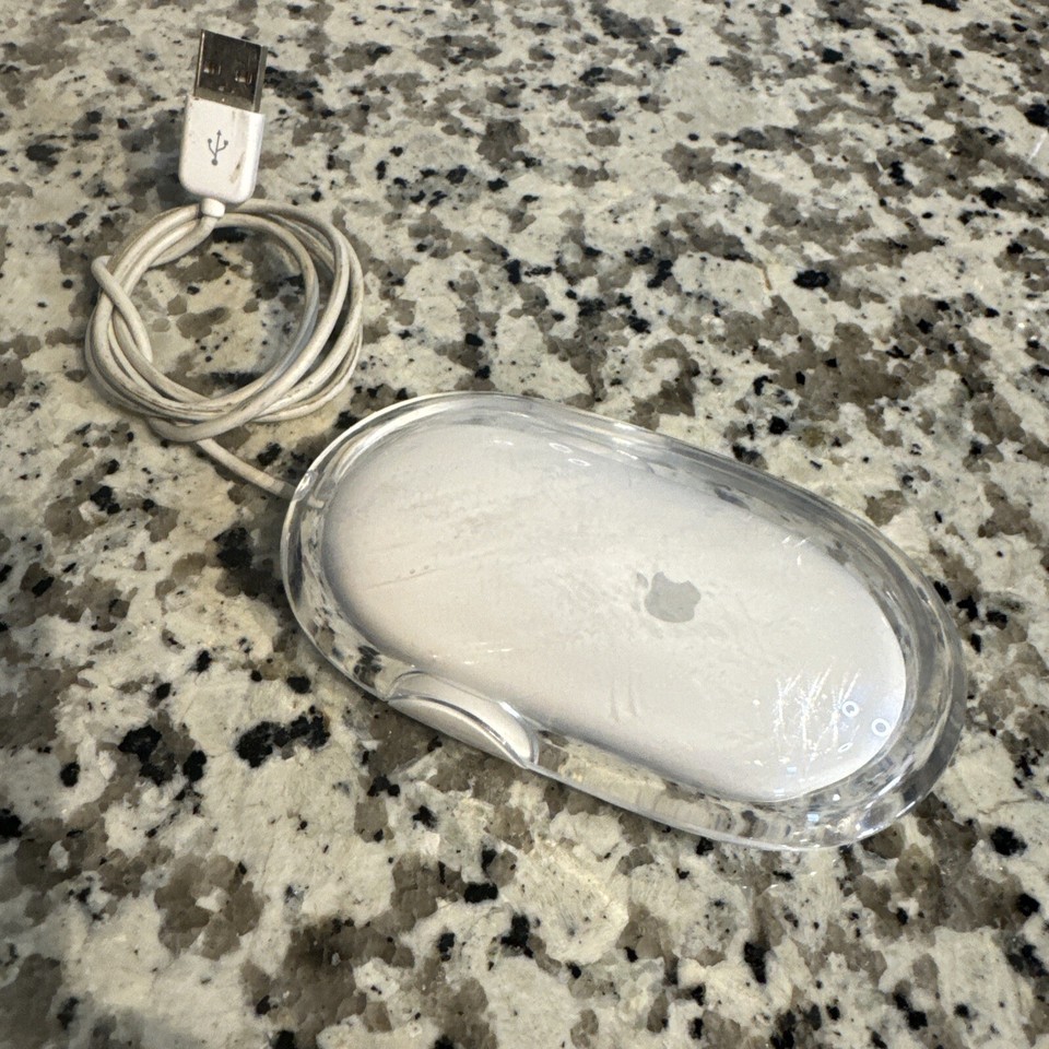 OEM Apple Macintosh Pro Mouse M5769 White Clear USB Wired Optical ...