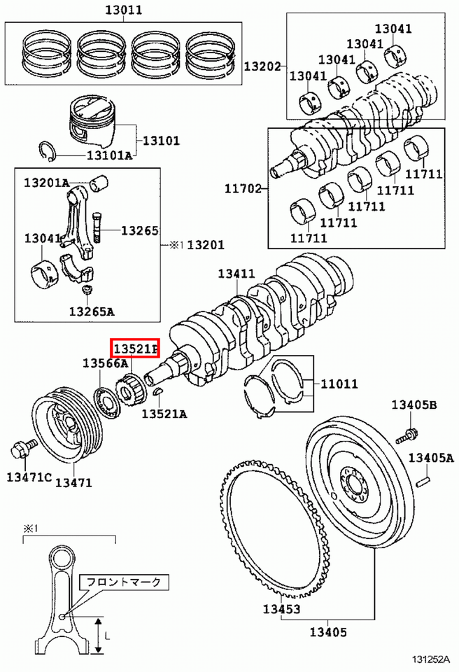 Genuine MR2 AW11 4AG 4AGE 4AGZE Crankshaft Timing Gear Sprocket Pulley ...