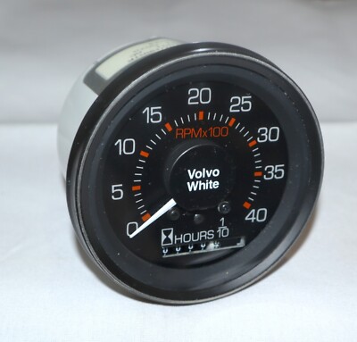Motorola Tachometer | "Volvo White" Vintage 4000 RPM Gauge 78TH2440V1 ...