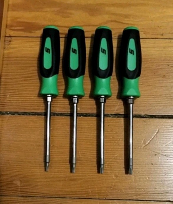 New Snap-on™ SGTX40BG 4-pc GREEN Soft Grip Mini Torx Screwdriver Set | eBay