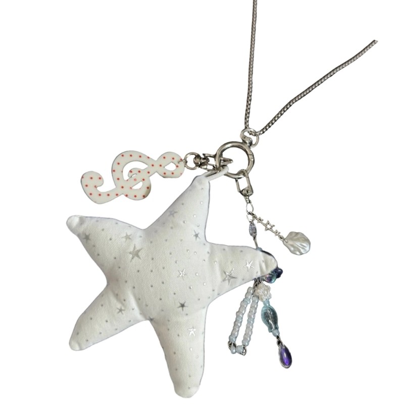 Alloy Keychain Accessory Polkas Dots Music Note Pendant Keyring ...