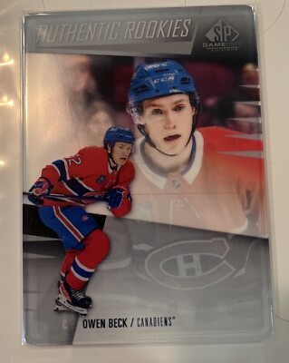 2023-24 SP GAME USED Authentic Rookies Crystal OWEN BECK 1 /25!! #213 ...