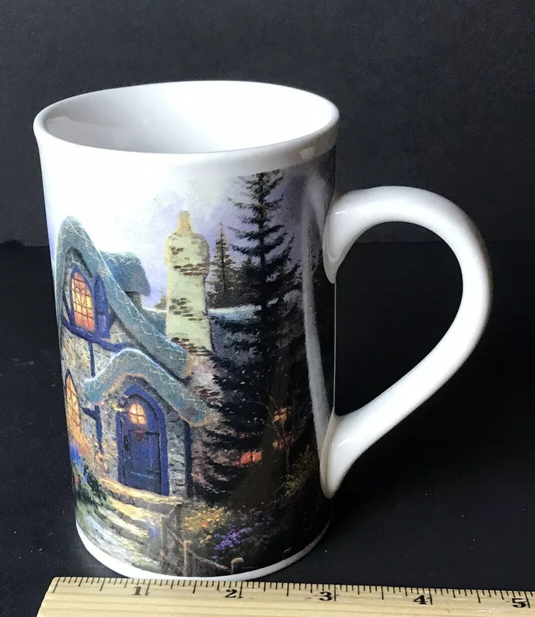 2004 Thomas Kinkade Stone Cottage Coffee Tea Mug Painter of 2004 Thomas Kinkade Stone Cottage Coffee Tea Mug Painter of