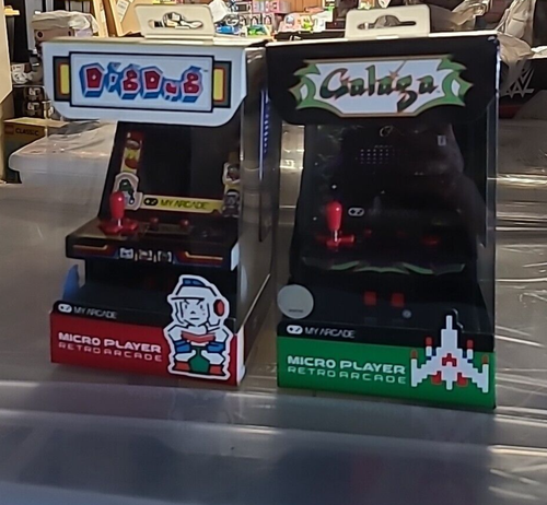 My Arcade Micro Player Mini Retro Arcade Machine Lot of 2: Galaga + Dig ...