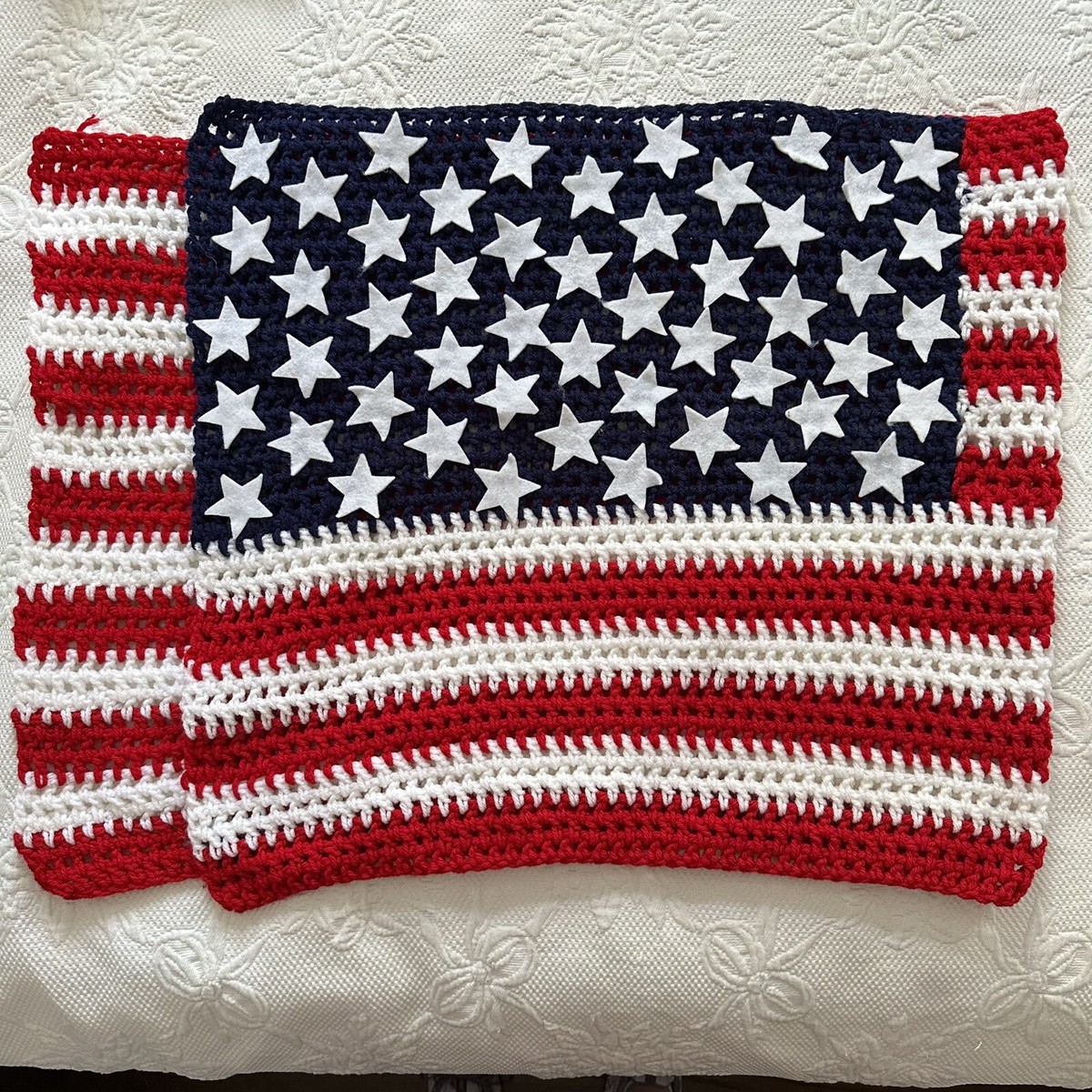 Crochet American Flag Afghan Pattern