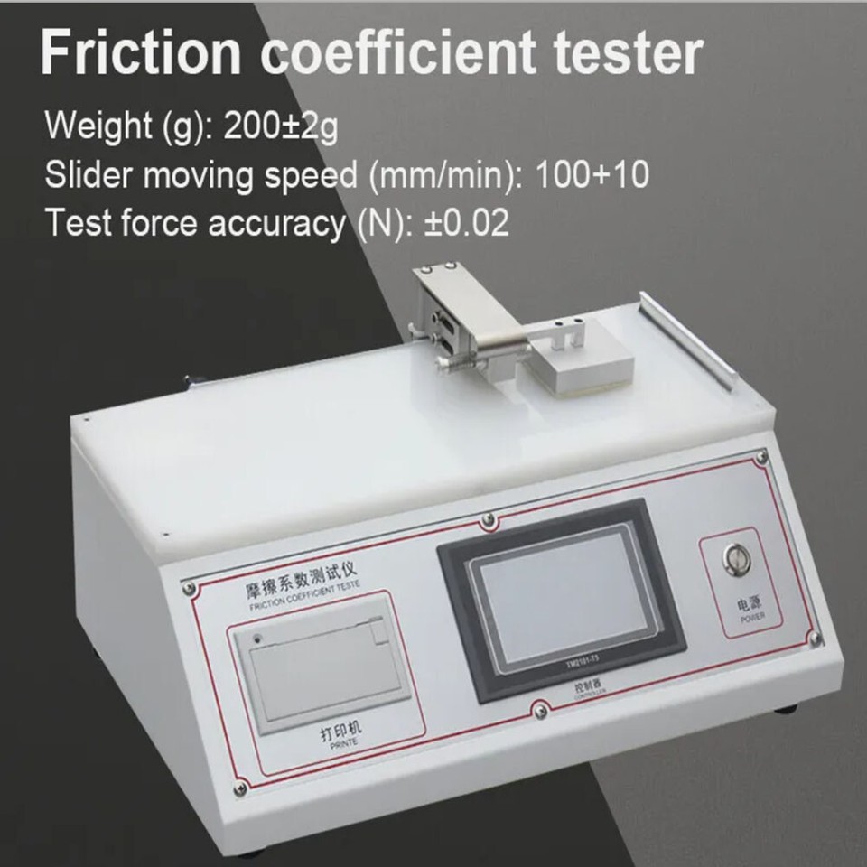 110V Plastic Film COF Tester Inclined Surface Coefficient Of Friction ...
