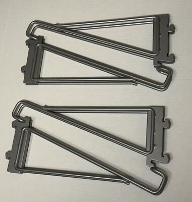 4 Rubbermaid Configuration Shoe Shelf Support Brackets Silver FastTrack ...