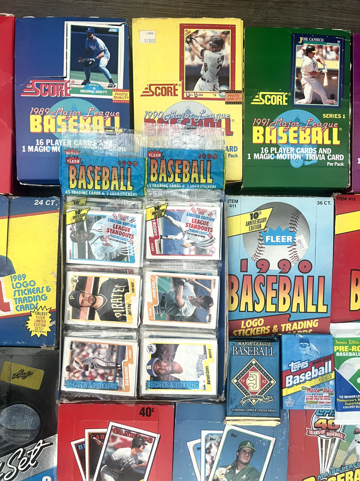 🔥 300 Unopened Baseball Cards in Sealed PACKS Vintage 80's 90's 2000's ...