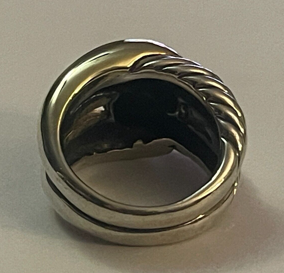 DAVID YURMAN INFINITY CABLE KNOT LABYRINTH RING-TWO TONE-Est. Retail ...