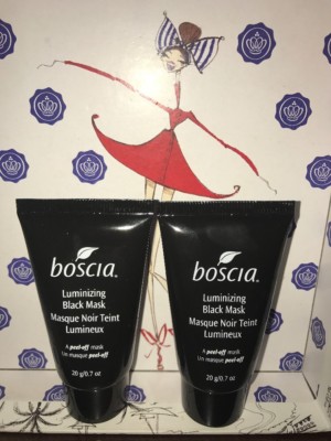 2X BOSCIA Luminizing Black Mask Peel Off 0.7oz Each TRAVEL SIZE SEALED ...