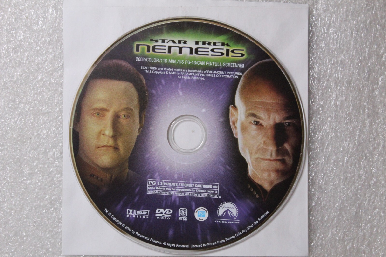 Star Trek: Nemesis (DVD, 2003, Full Frame) 97360566949| eBay