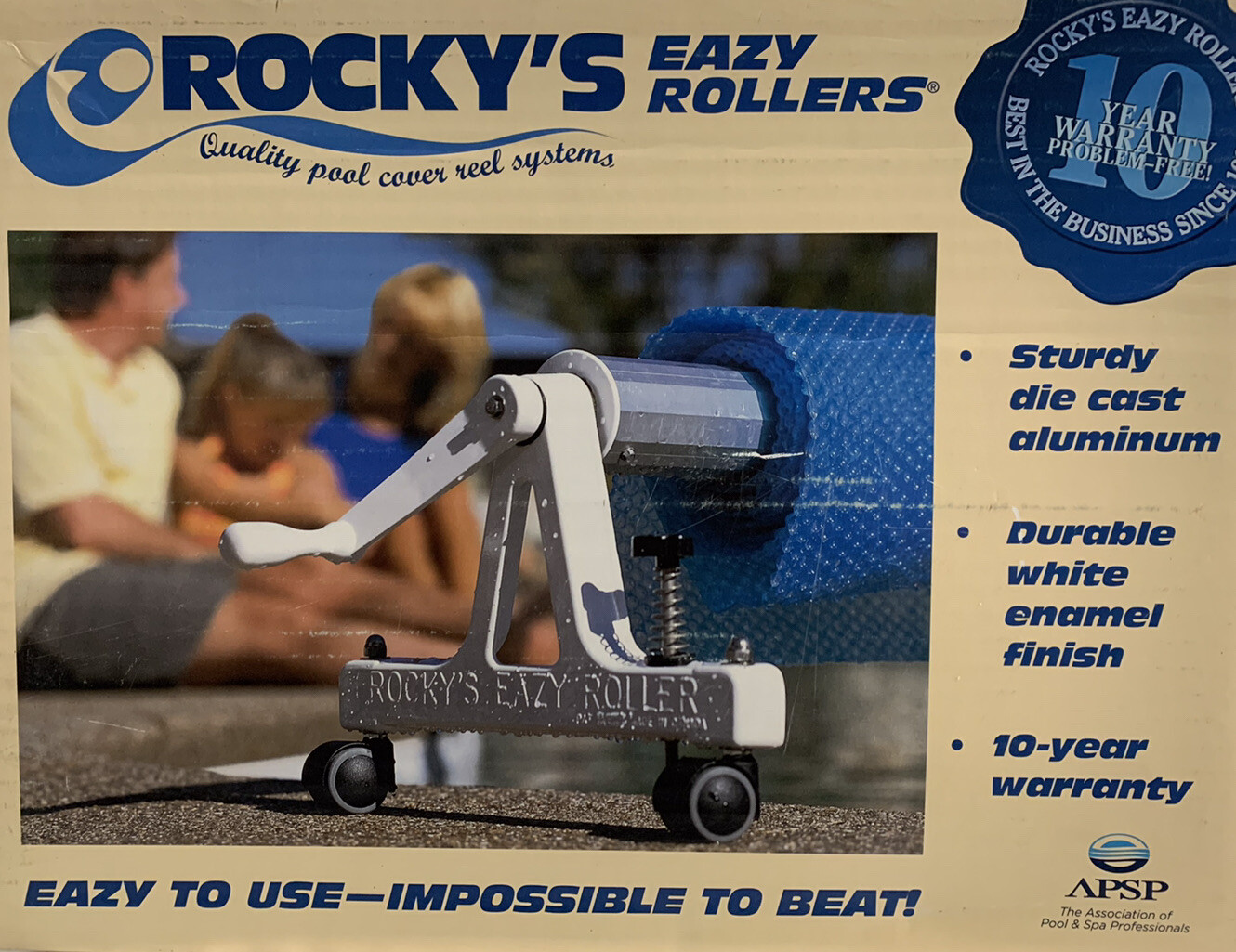 Rocky's Eazy Rollers - 4a Residential Permanent Roller for Pools up to ...