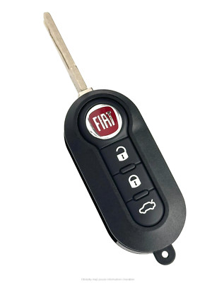Original Fiat 500 / Doblo / Florino - Remote control key (2ADFTTRF198 ...