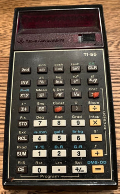 Vintage Texas Instruments TI-55 Calculator - Good Condition - Not ...