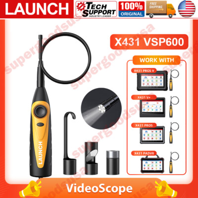 LAUNCH VSP-600 Videoscope HD Inspection Camera USB Borescope Flexible ...