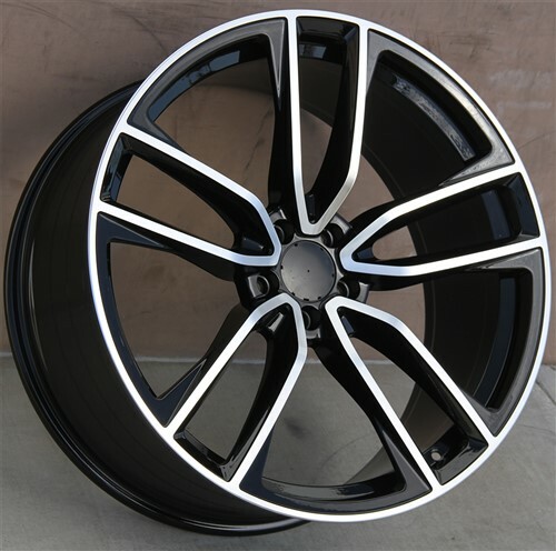 22" 5x112 Staggered Wheels 22x9/22x10.5 | 32 Offset | 66.6 mm Hub Bore ...