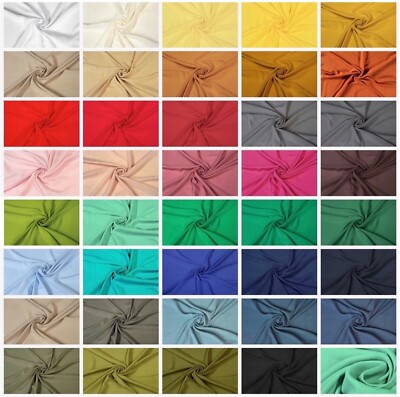 100% Viskose Stoff Uni Sommerstoff Kleiderstoff Farben Meterware ...