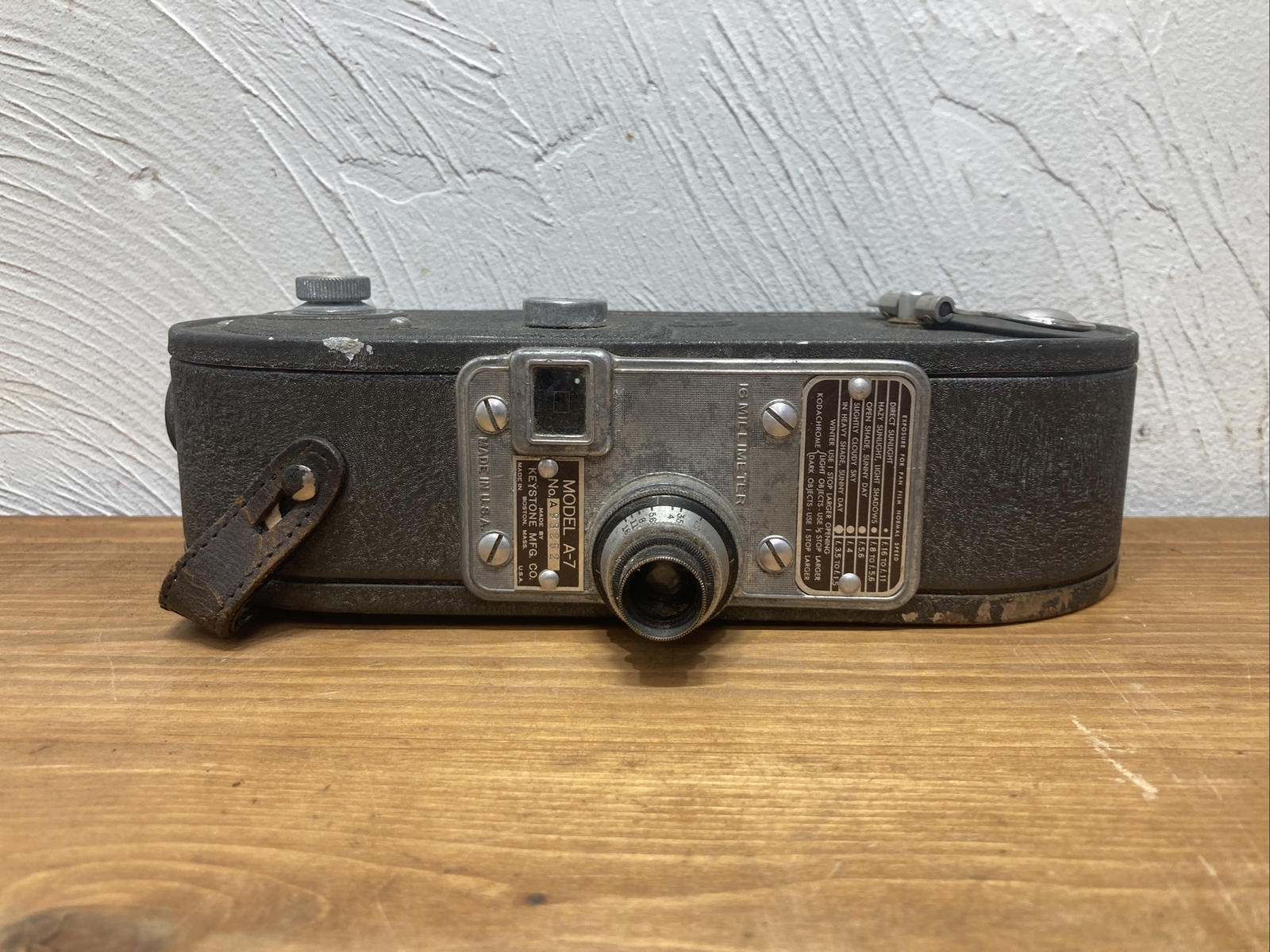 Keystone Model A-7 16mm Wind-up Movie Film Camera! Untested | eBay