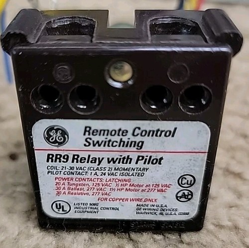 General Electric RR9 Relay with Isolated Pilot | eBay